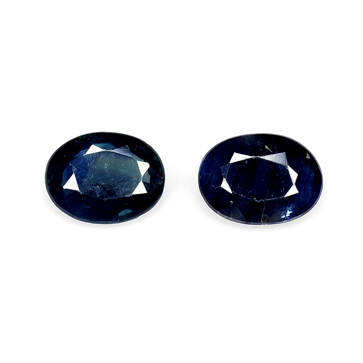 Glorious 061 Ct Natural Blue Sapphire Pairs Madagascar